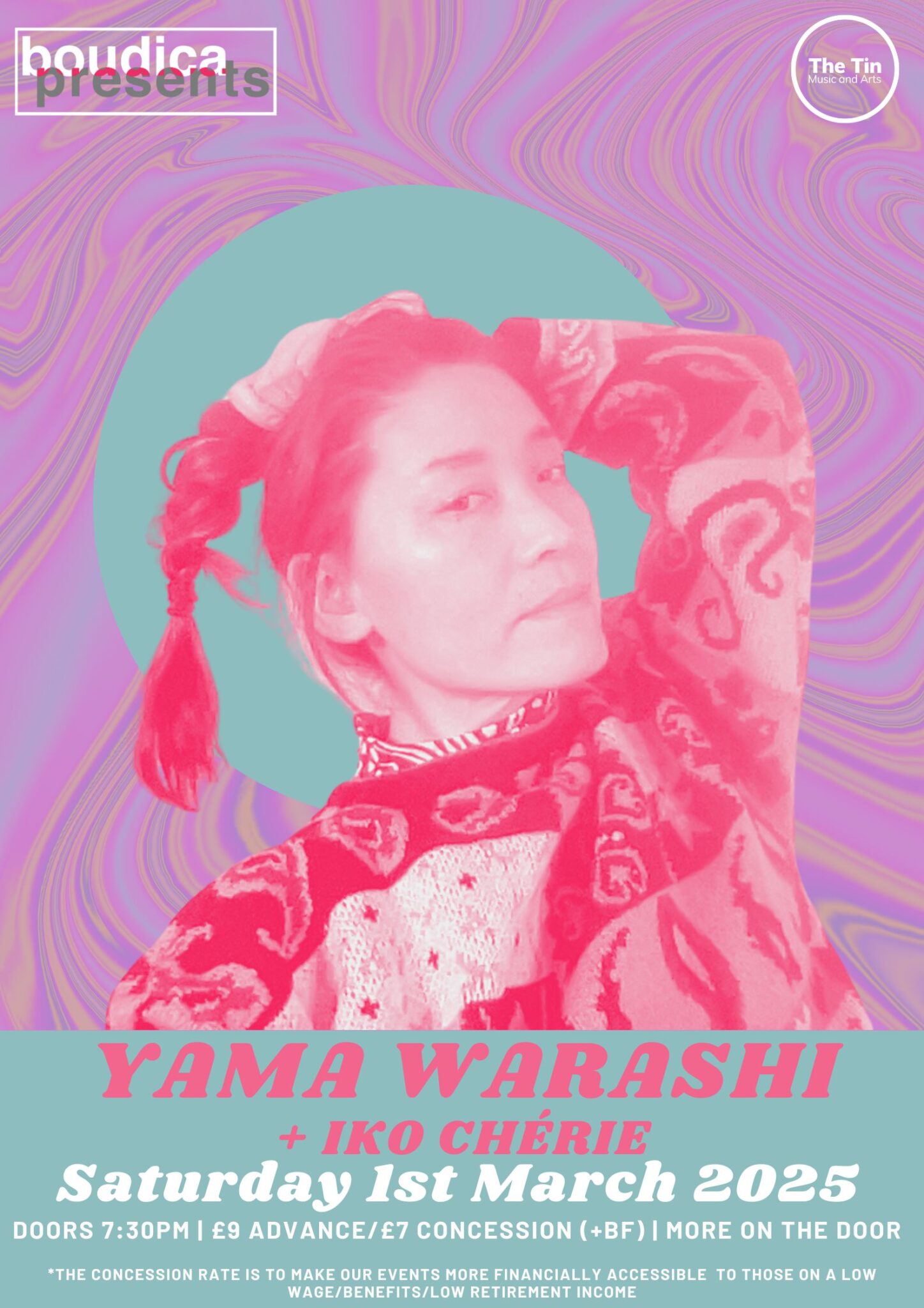 Boudica presents Yama Warashi + IKO CHÉRIE – The Tin Music and Arts